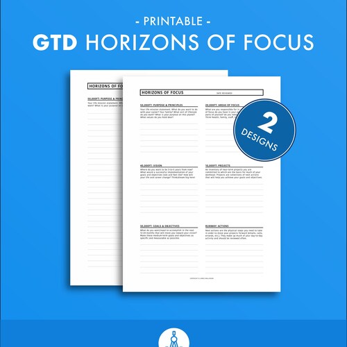 Printable GTD Planner Bundle Pdfs in A4 A5 Personal - Etsy