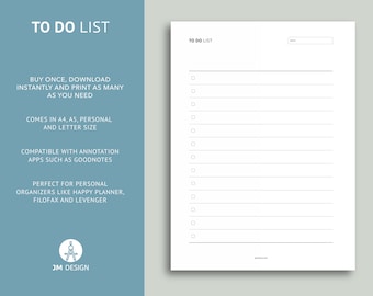 Printable GTD Mind Sweep / Trigger List / Brain Dump in A4 - Etsy Ireland