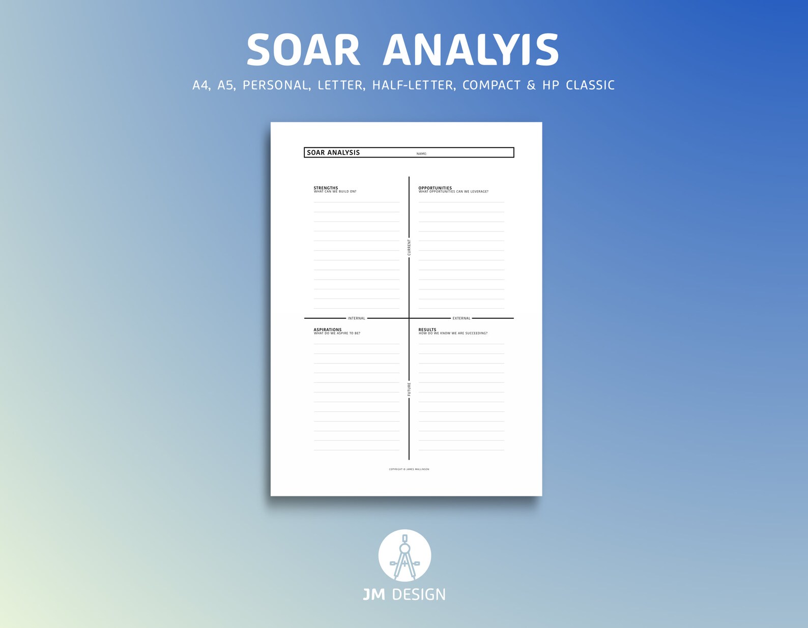 SOAR Analysis Printable PDF, Swot Matrix, Tows Analysis, Situational ...