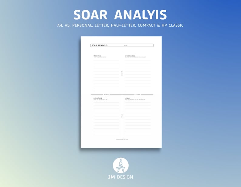 SOAR Analysis Printable PDF, Swot Matrix, Tows Analysis, Situational ...
