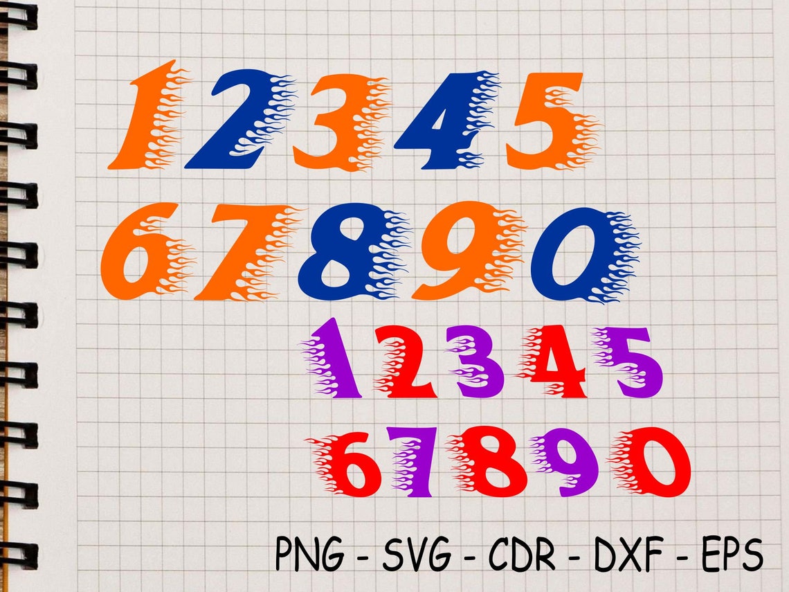 Numbers Vector, Numbers Set With Silhouette, Numbers Ornament Png ...