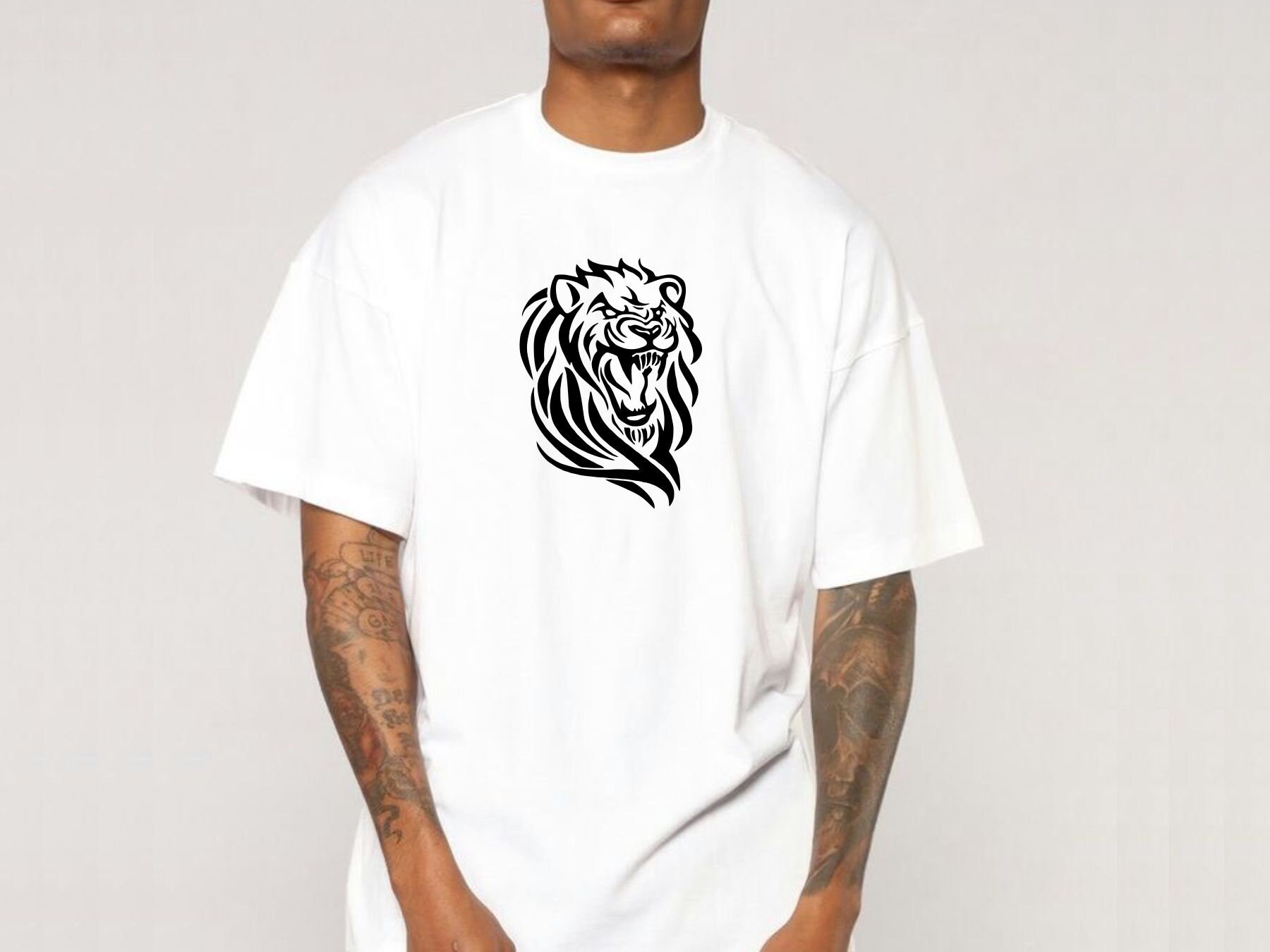 Lion Vector, Lion Set With Silhouette, Lion Ornament Png, Vector Files ...