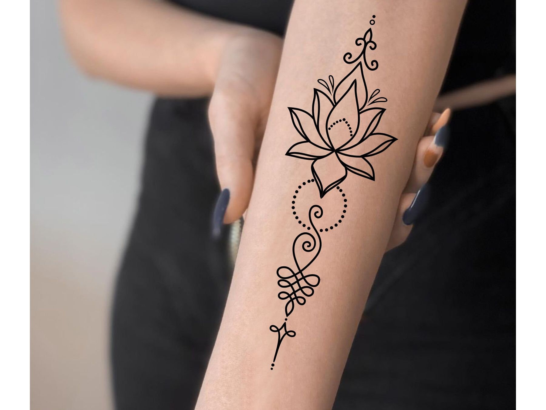 Lotus Flower, Lotus Vector, Lotus Set With Silhouette, Tattoo Set ...