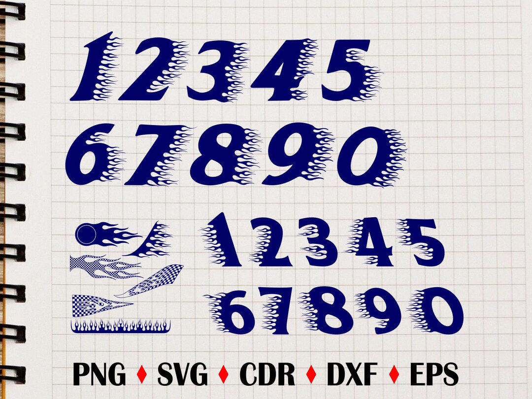 Numbers Vector, Numbers Set With Silhouette, Numbers Ornament Png ...