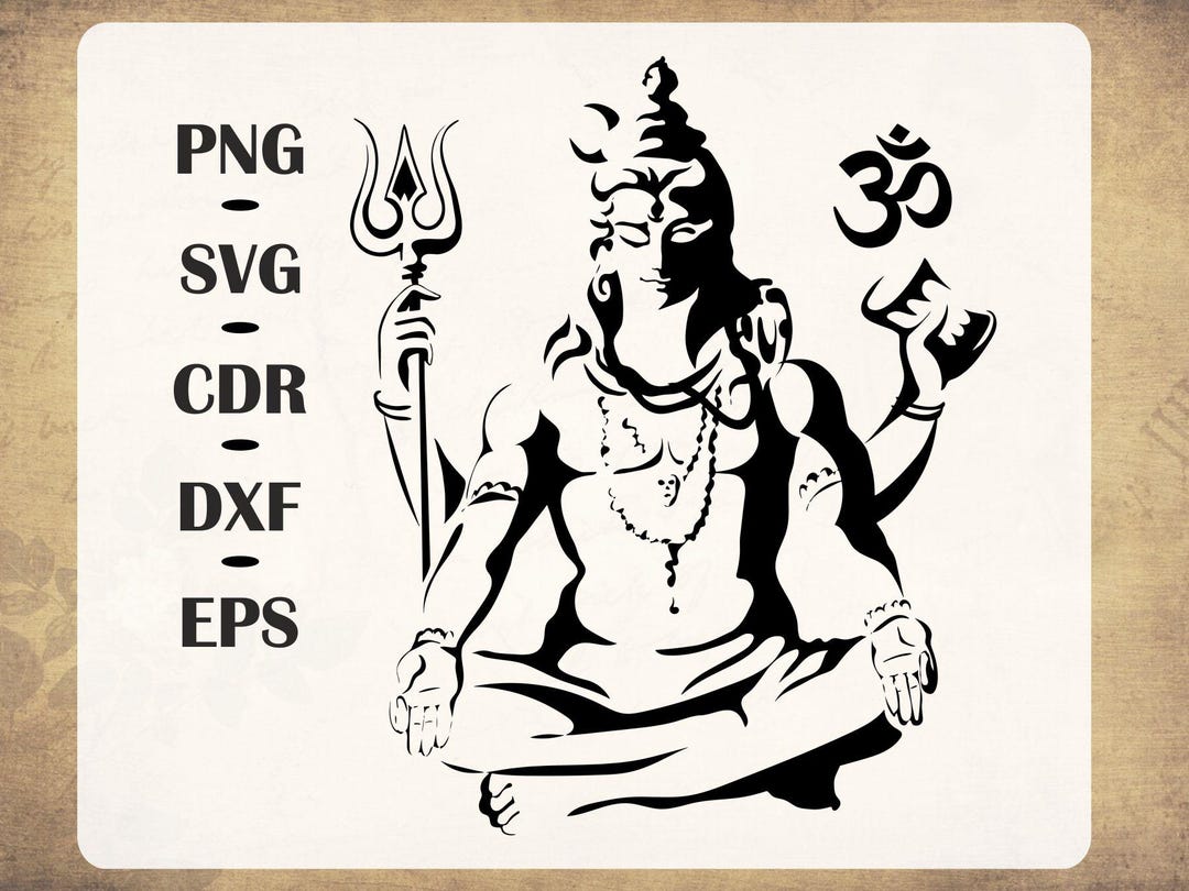 Shiva Drawings, Shiva Vector, Shiva Silhouette Set, Shiva Png, Svg, Dxf ...