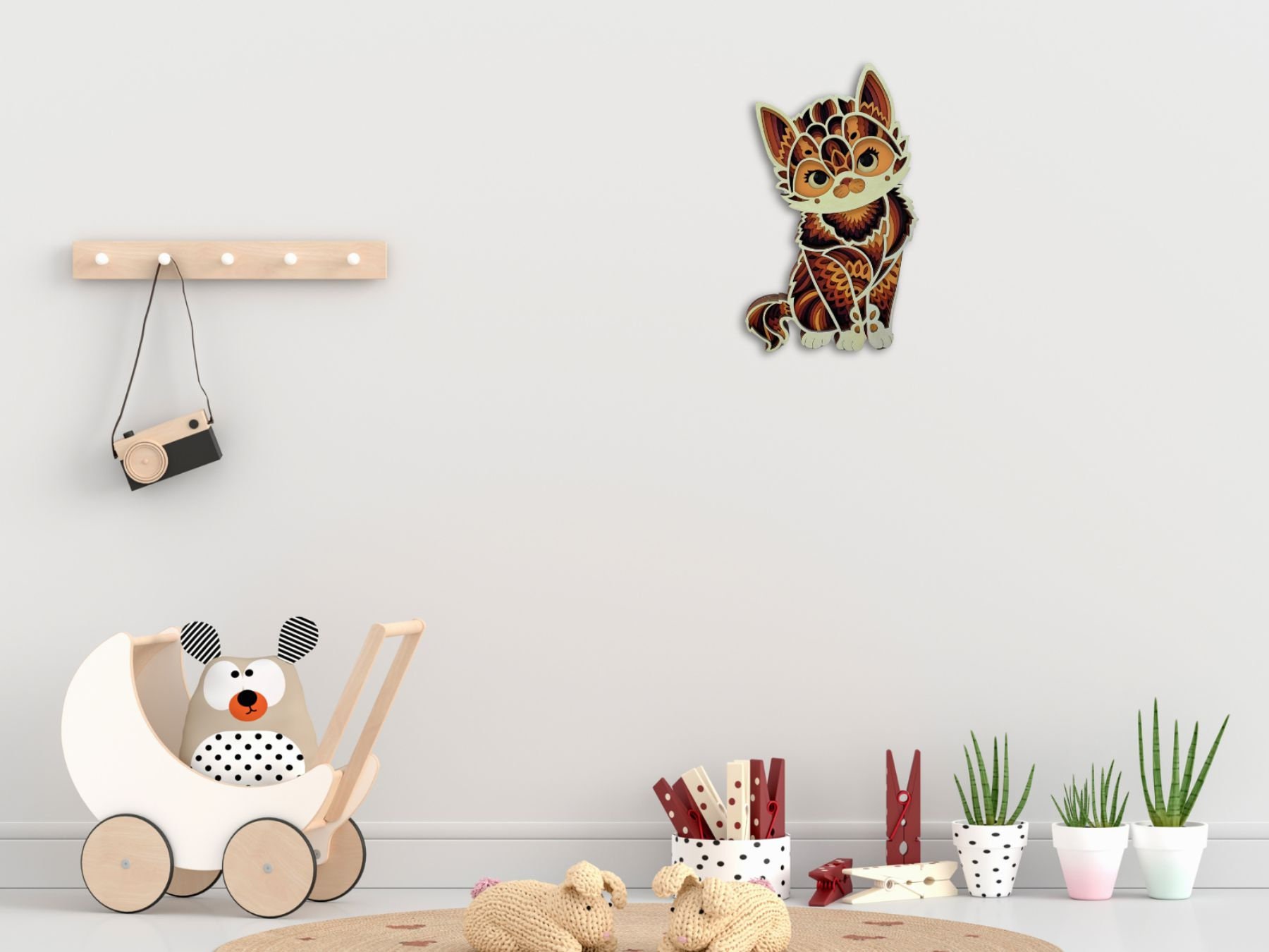 Multi Layered Cat, 3d Laser Cut Cat, 3D Cat, Files Svg, Dxf, Vector ...