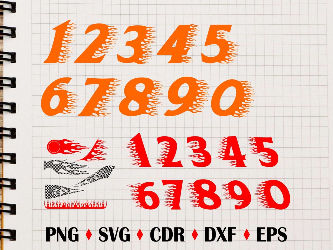 Numbers Vector, Numbers Set With Silhouette, Numbers Ornament Png ...