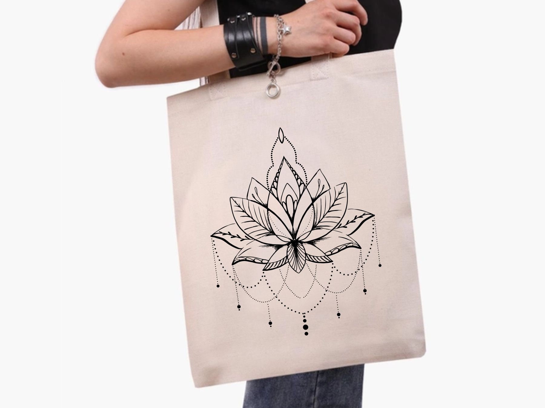 Lotus Flower, Lotus Vector, Lotus Set With Silhouette, Tattoo Set ...