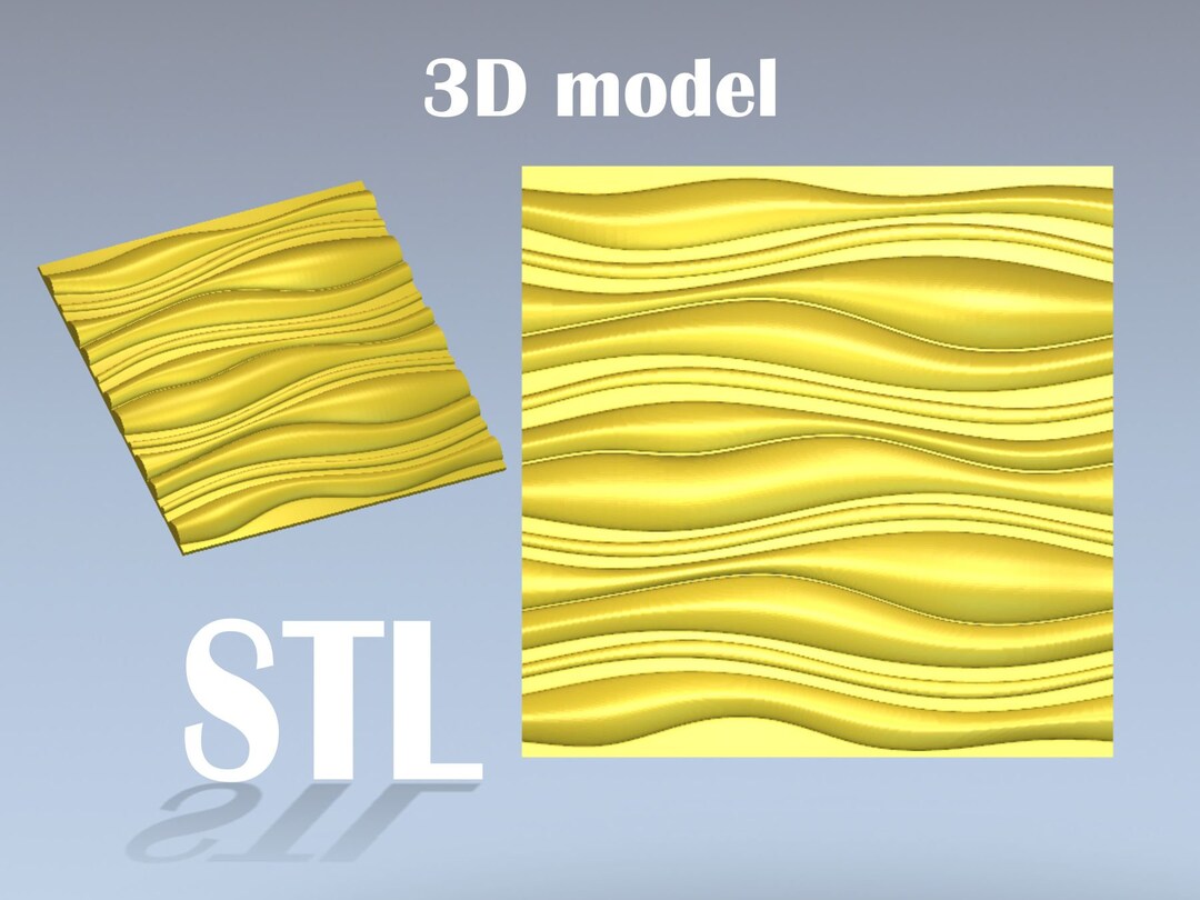 3D Model, 3D Panel, Stl Model 3D File, STL Format 3D, STL File for Wood Cutting, 3D Model for ...