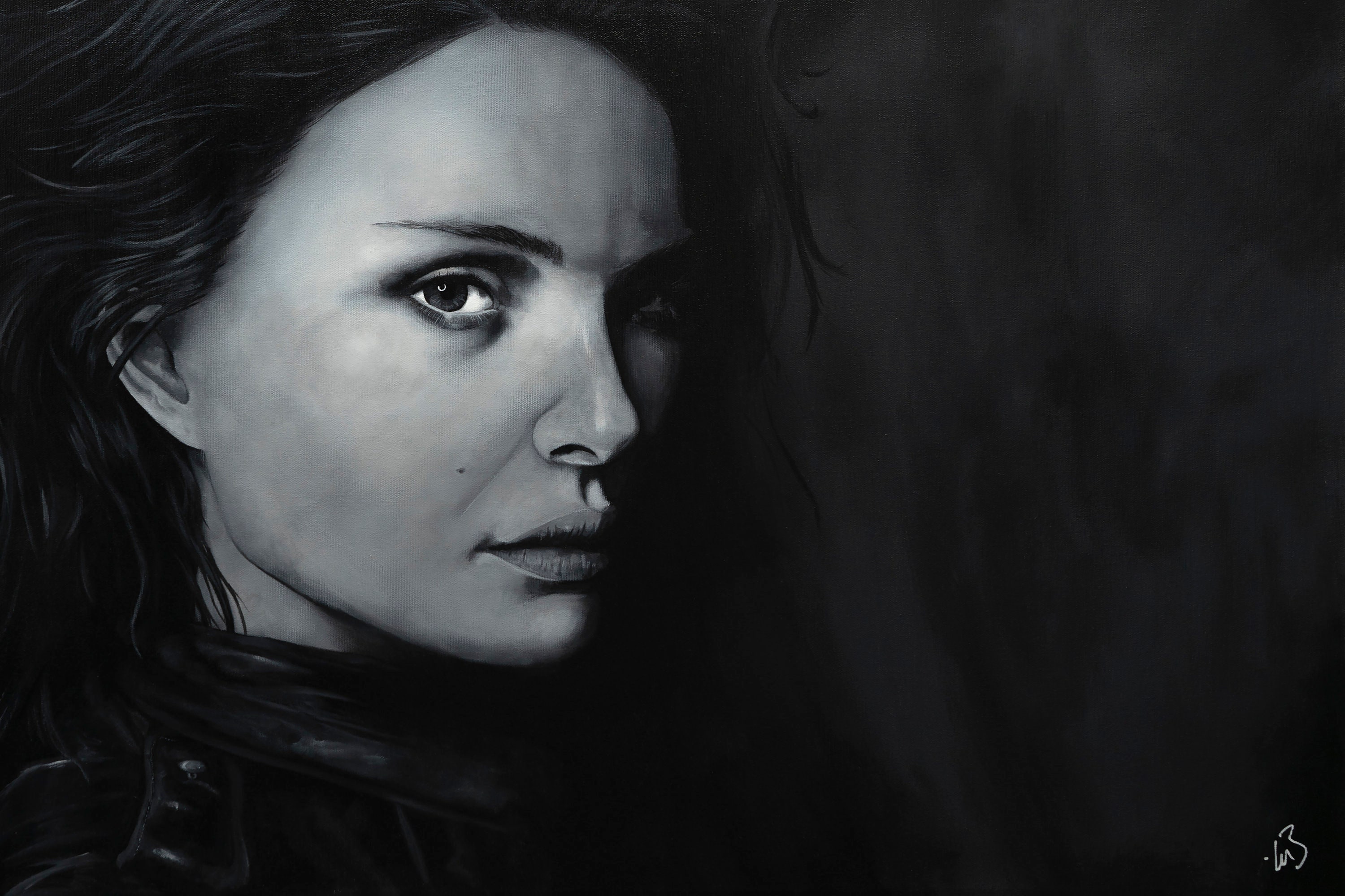 Natalie Portman Painting Print on Canvas Ready to Hang - Etsy