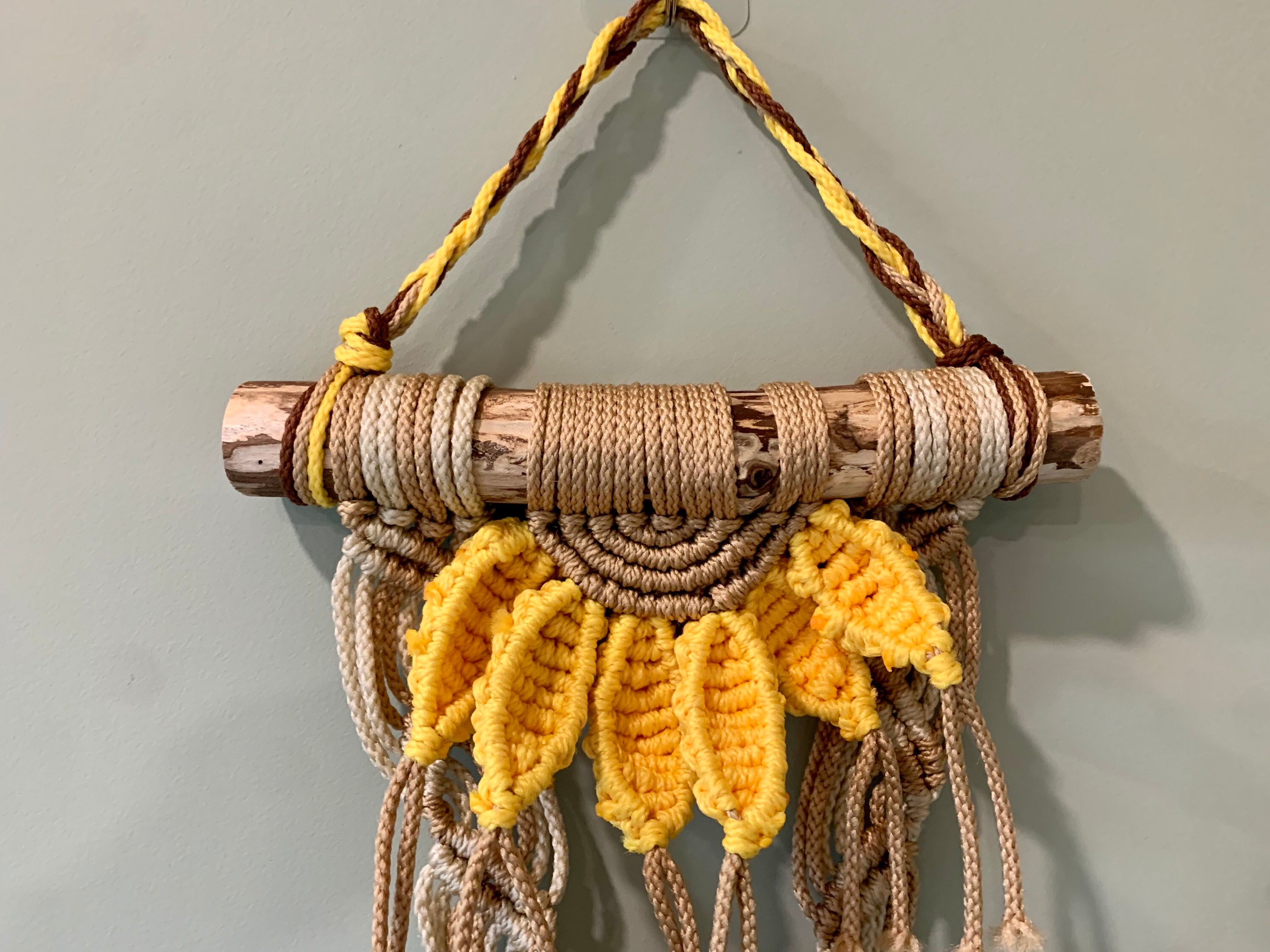 Sunflower Wall Hanging - Etsy