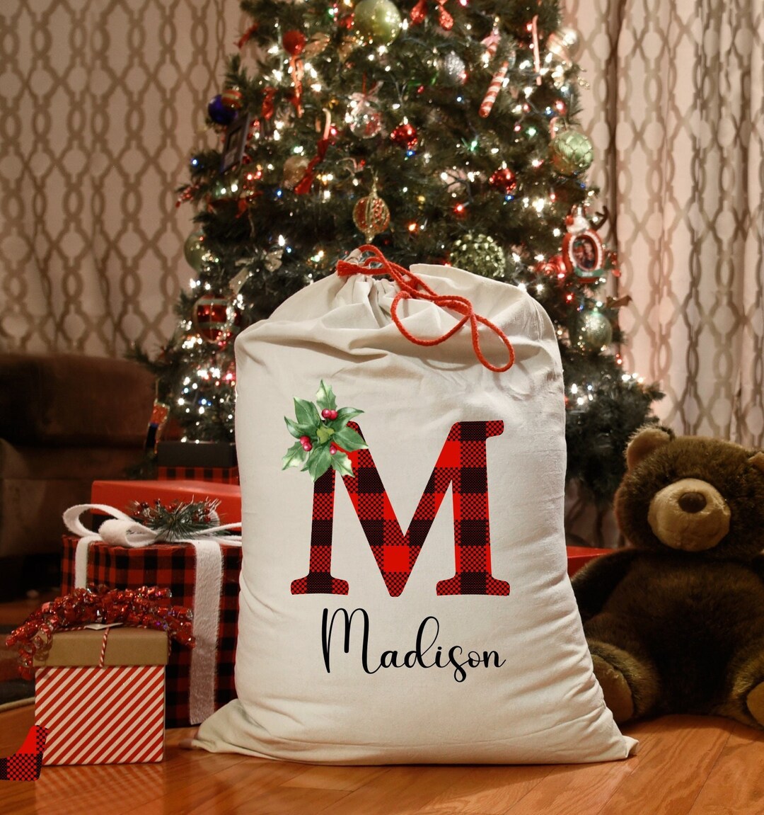 Jumbo Santa Bag, Oversized Santa Sack, Personalized Christmas Bag ...