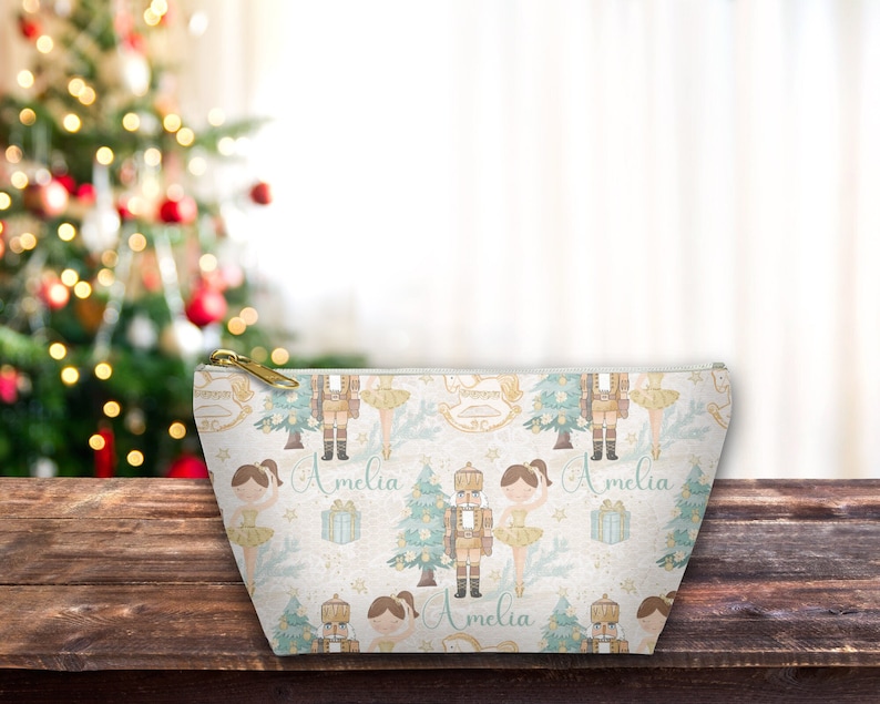 Custom Nutcracker Makeup Bag, Personalized Nutcracker Gift, Zipper ...