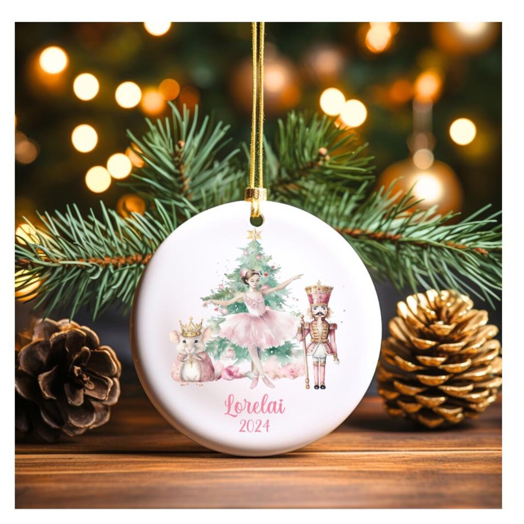 Personalized Nutcracker Ballet Christmas Ornament Custom Ceramic ...