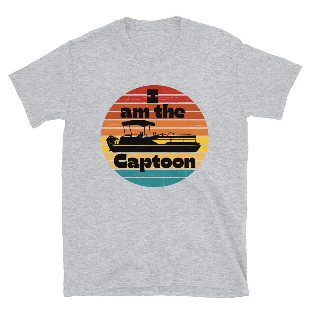 Captain Designer T Shirt- Boat Monogram Printed T Shirts- Sailor Quote ...