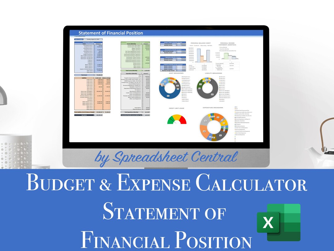 Budget and Expense Calculator - Create a Budget and See Your Net Worth ...