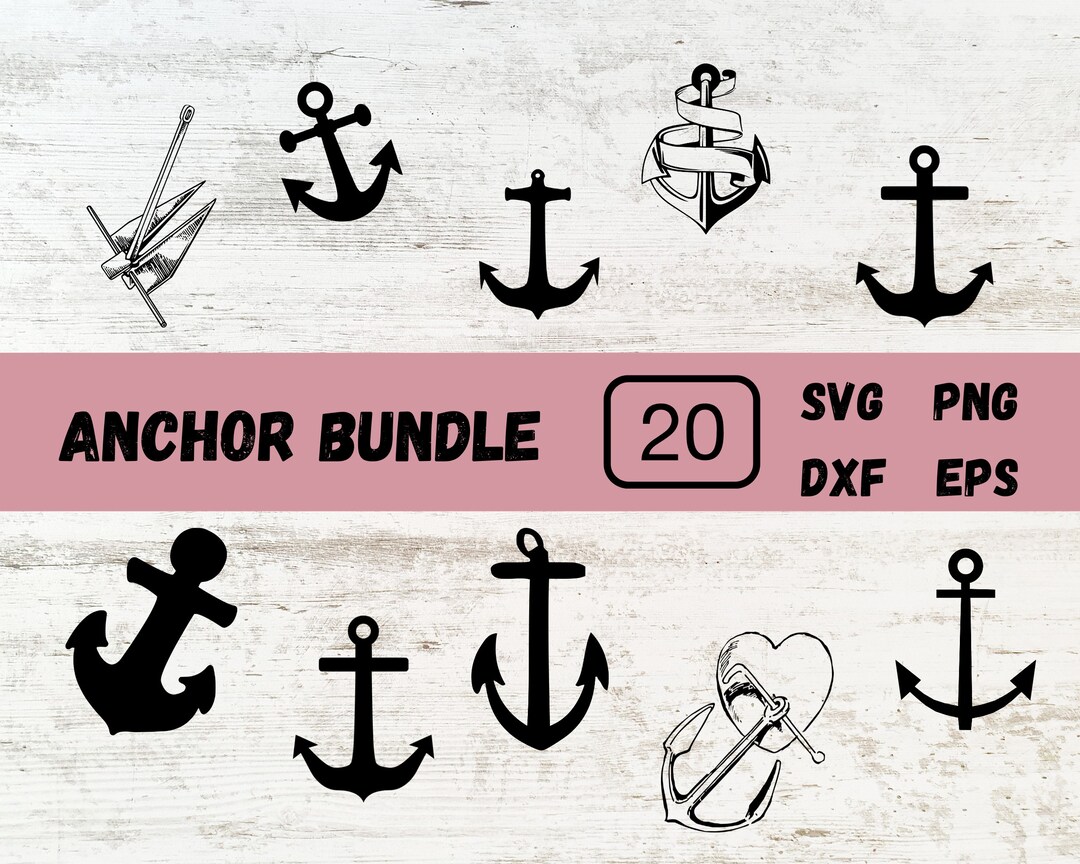 Anchor Svg, Nautical Svg, Anchor Clipart, Nautical Anchor Svg - Etsy
