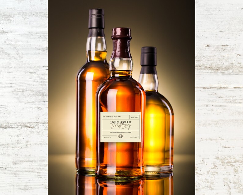 Customizable Whiskey Label Aged to Perfection Birthday | Etsy