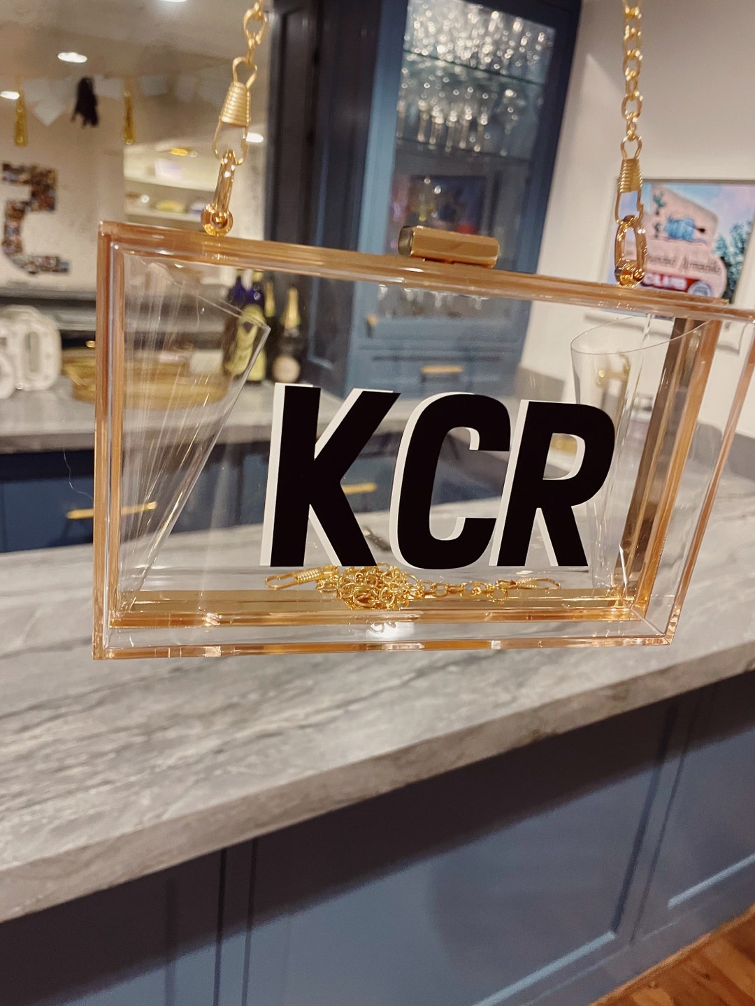 Clear Monogram Purse - Etsy