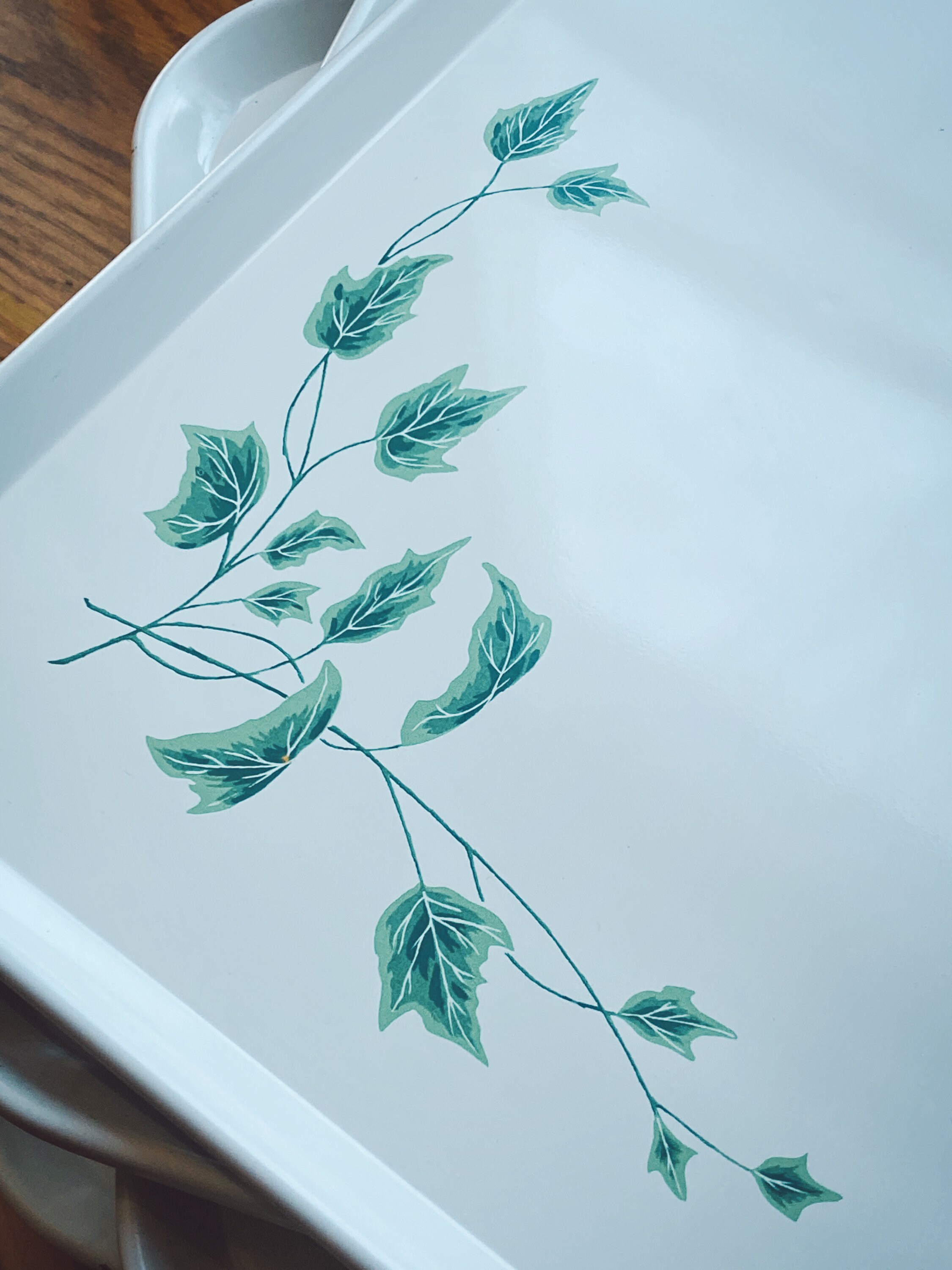 Vintage Metal Ivy Leaf Tray - Etsy