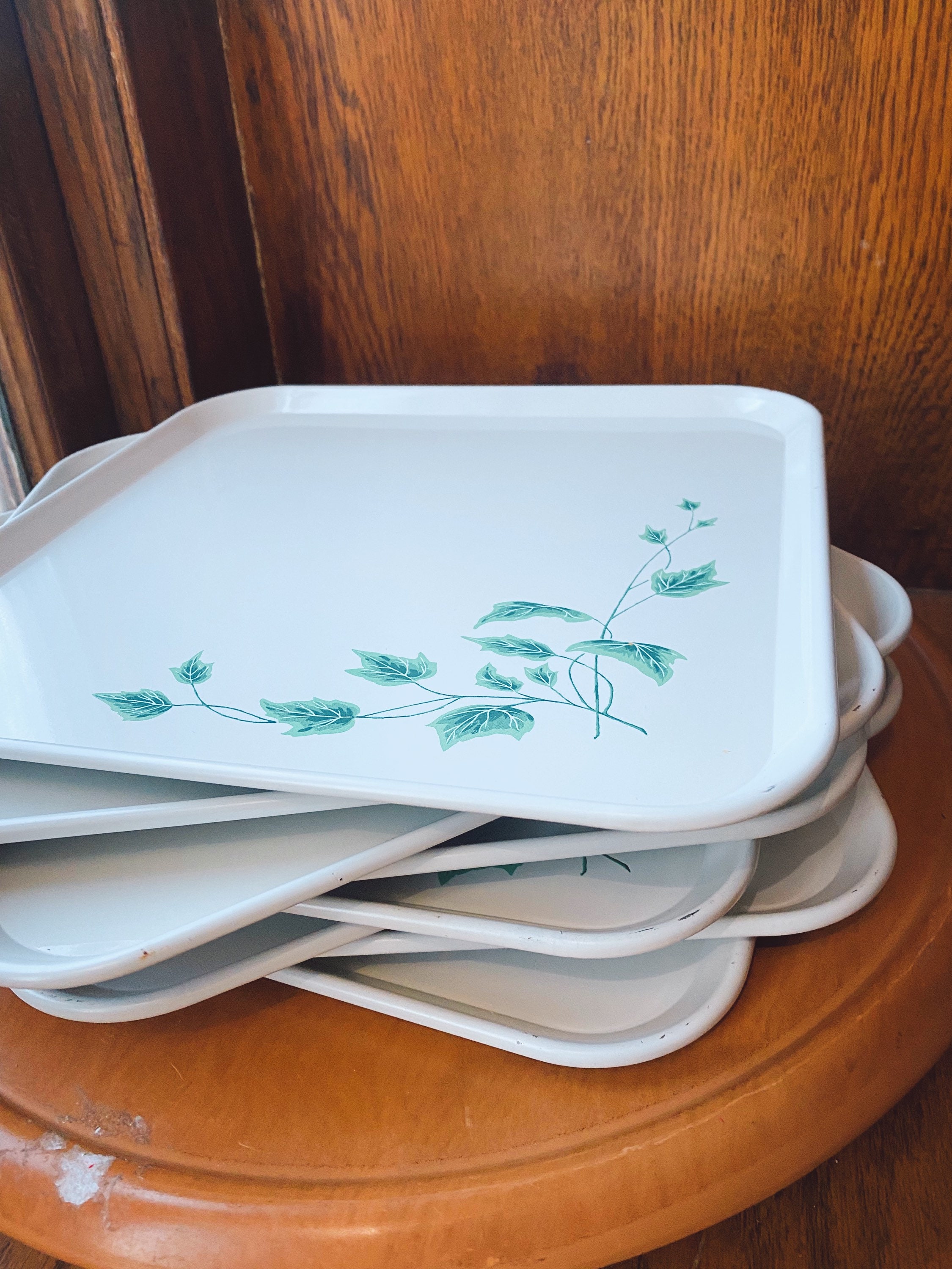 Vintage Metal Ivy Leaf Tray - Etsy