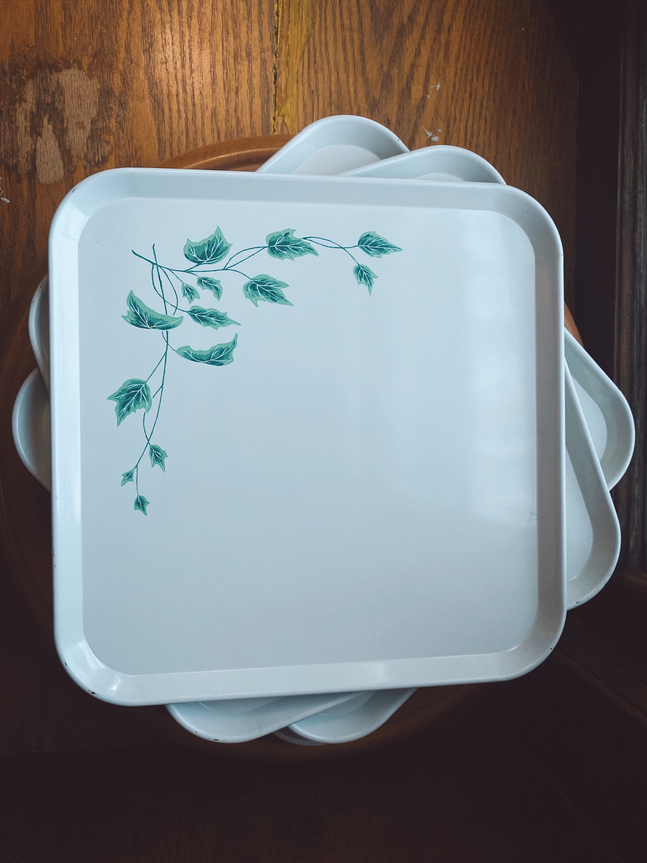 Vintage Metal Ivy Leaf Tray - Etsy