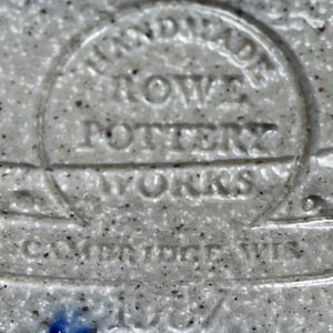 Vintage~1987~rowe Pottery Works~2.5-cups/4" Tall DECORATIVE STONEWARE ...