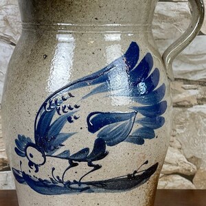 Vintagerowe Pottery Works8 Tall DECORATIVE STONEWARE VASE W/handle ...