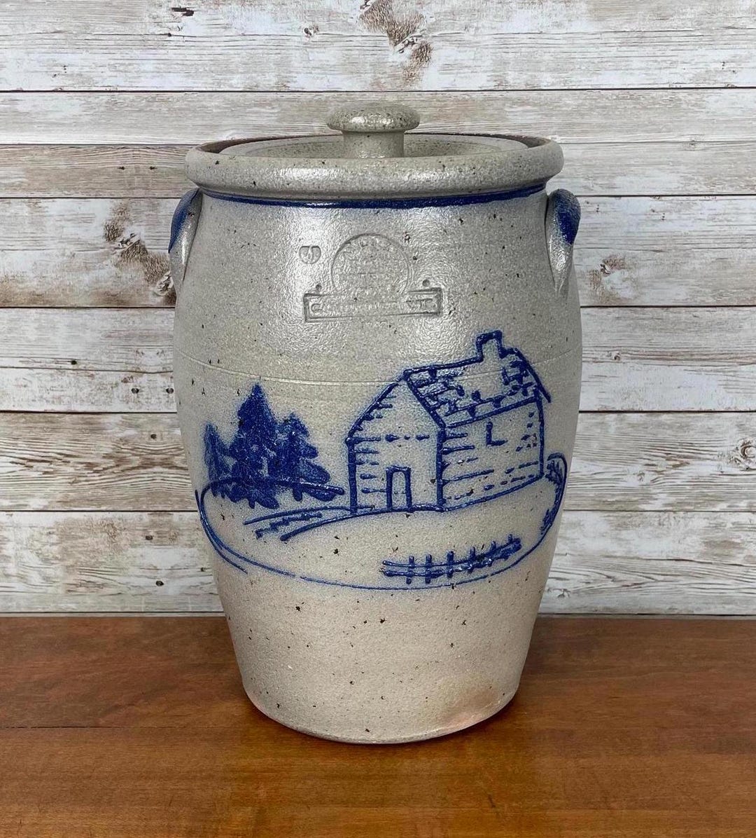 Vintage~rowe Pottery Works~11.5" Tall Large Decorative Stoneware ...