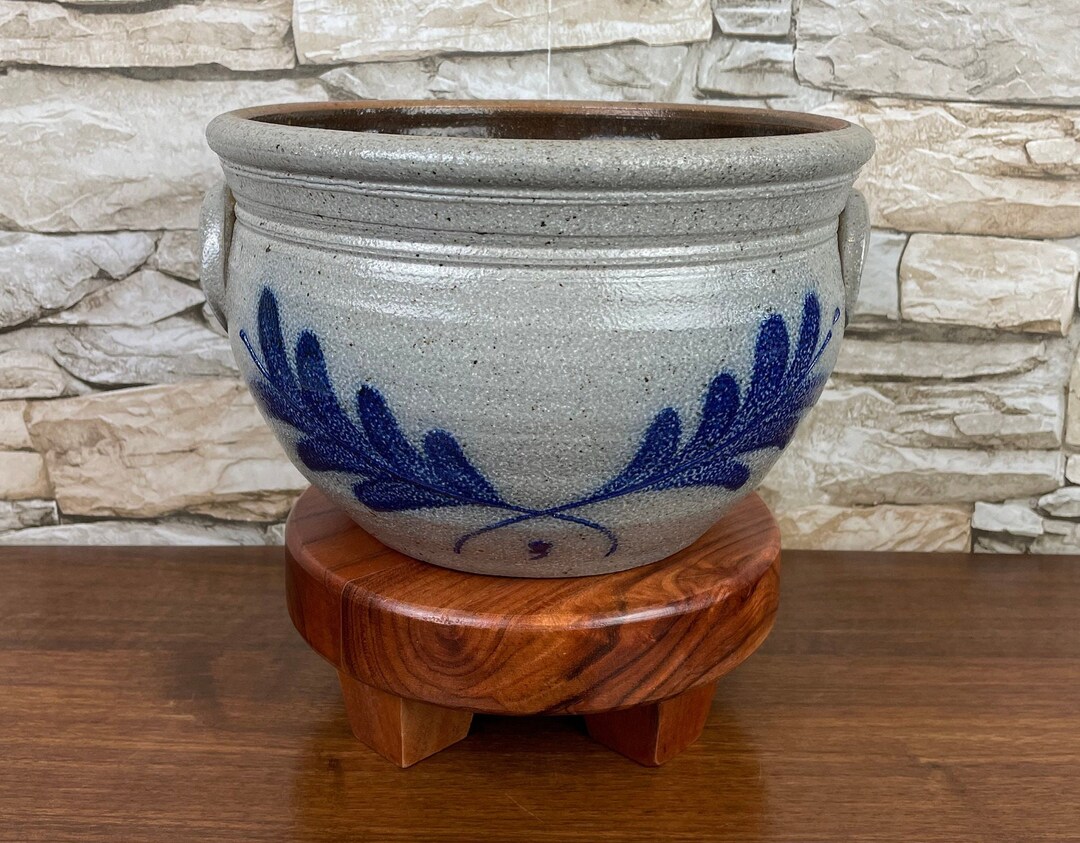 Vintage~"ethan Allen"~rowe Pottery Works~8.5" Dia. DECORATIVE STONEWARE ...