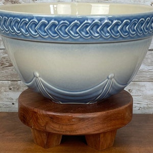 Vintage~longaberger Pottery~(set of Three) Nesting "american Craft Originals" Stoneware Mixing ...