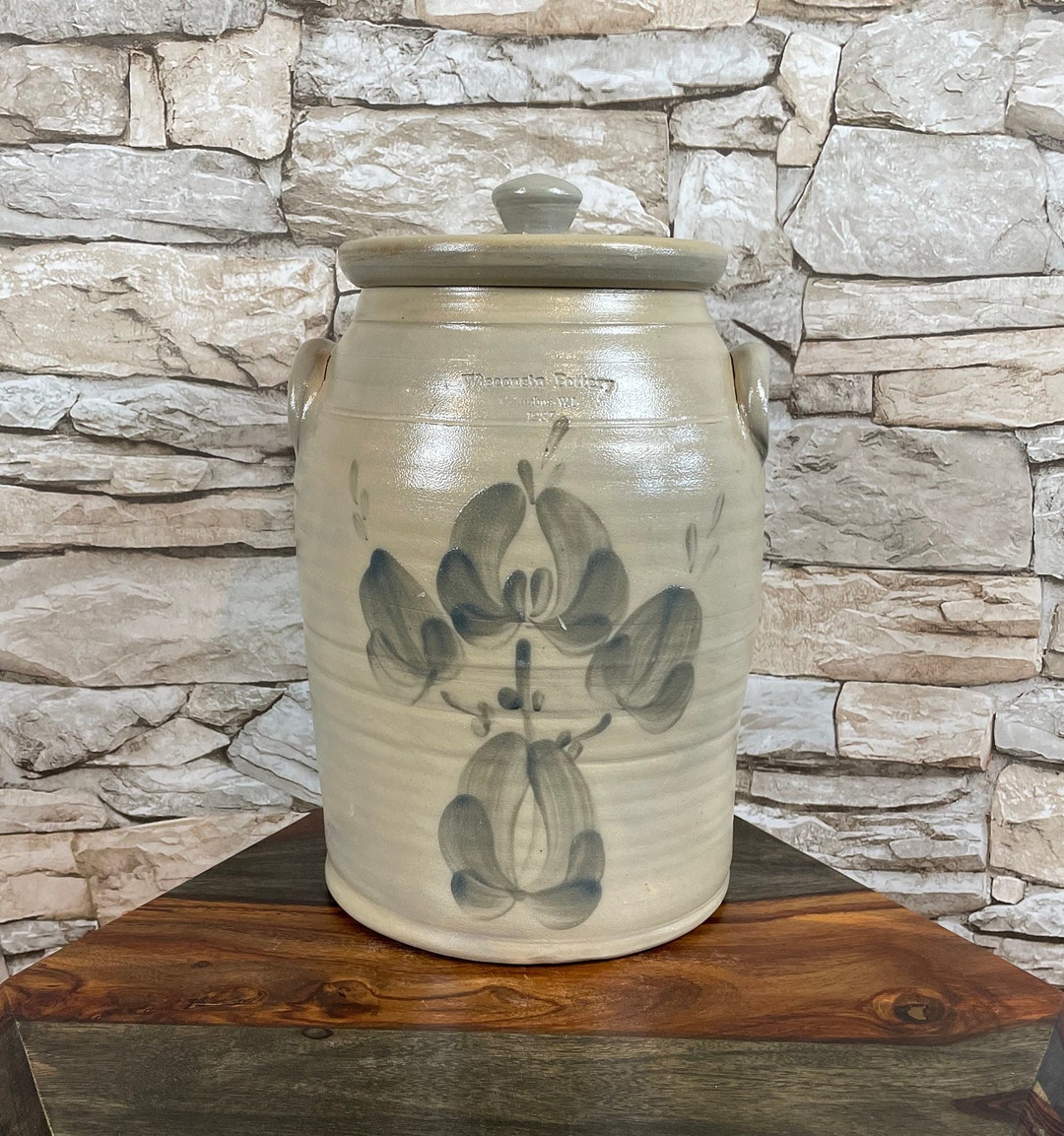 Vintage1987wisconsin Pottery12 Tall Lg. Stoneware - Etsy