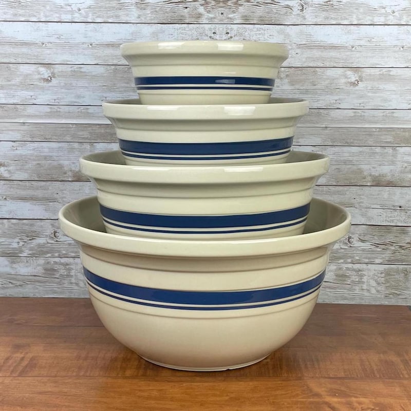 Stoneware Mixing Bowls - Etsy