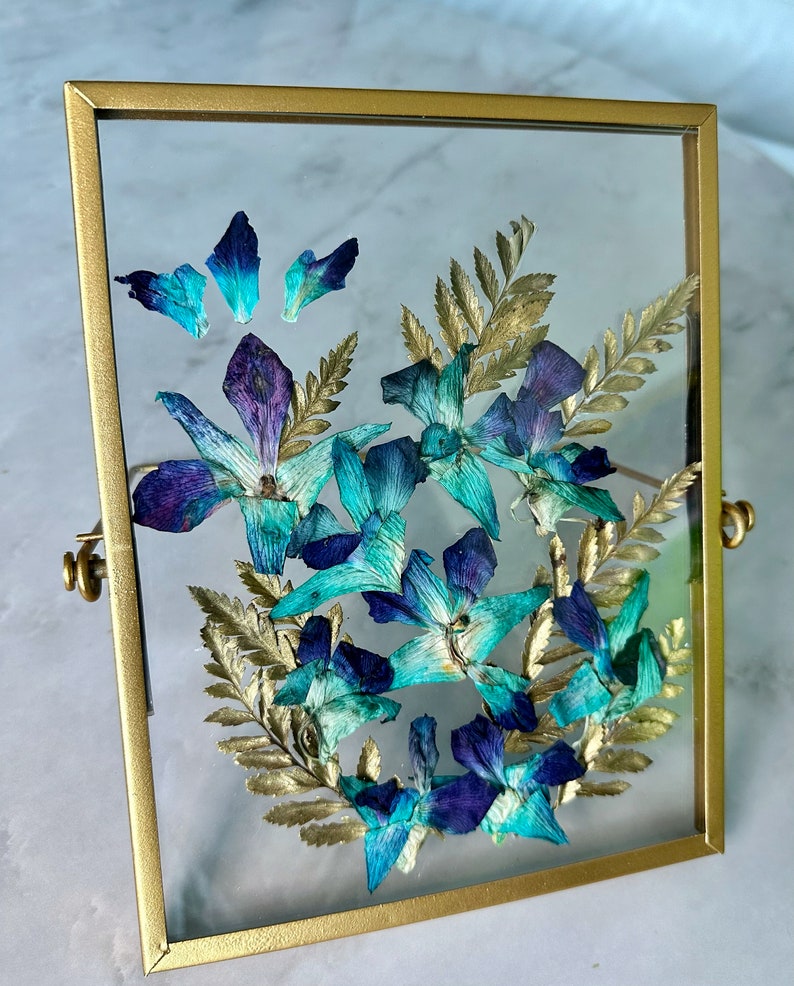 Pressed Orchid Flower Frame Art - Etsy