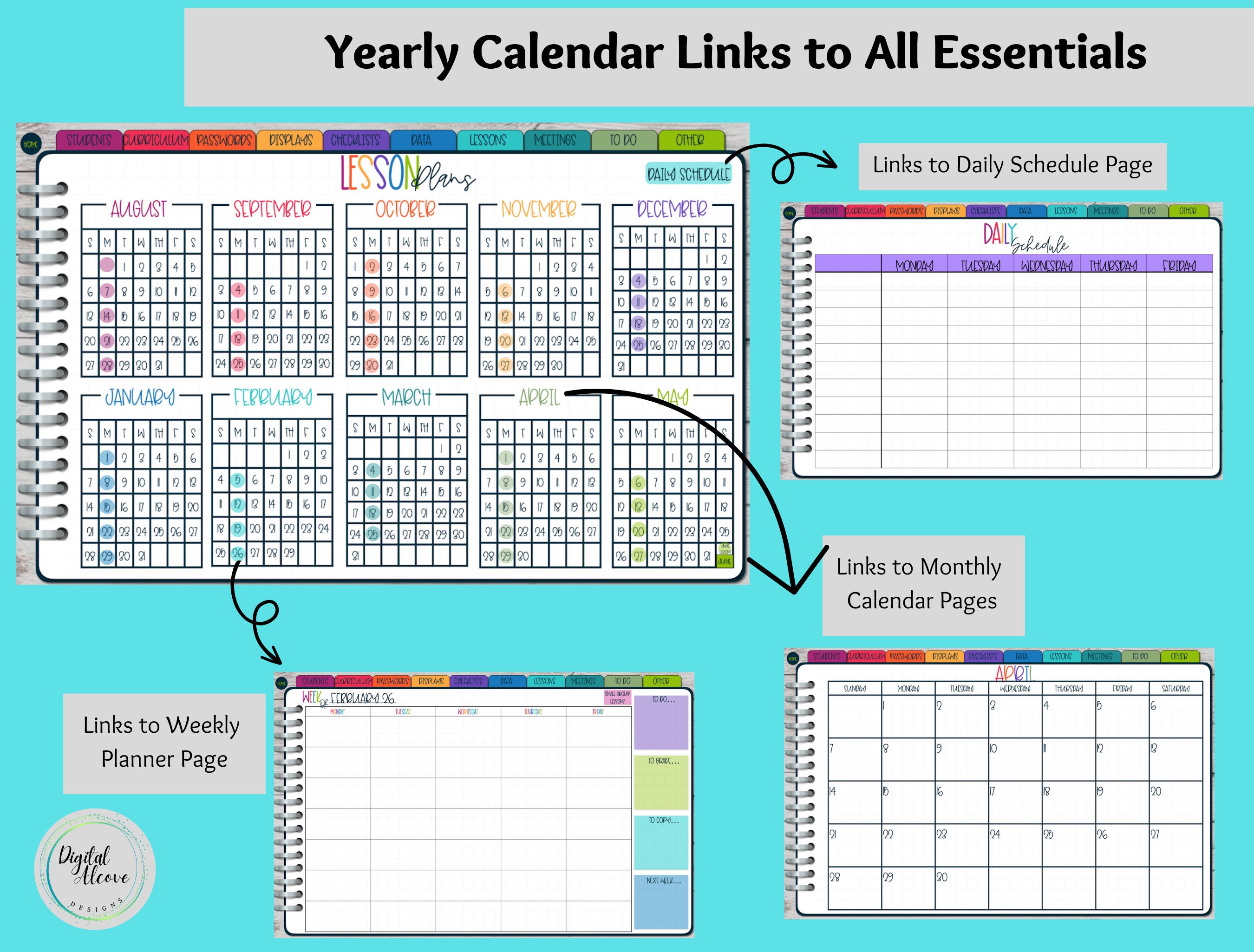 Teacher Digital Planner 20232024 Digital Planner Goodnotes Notability ...