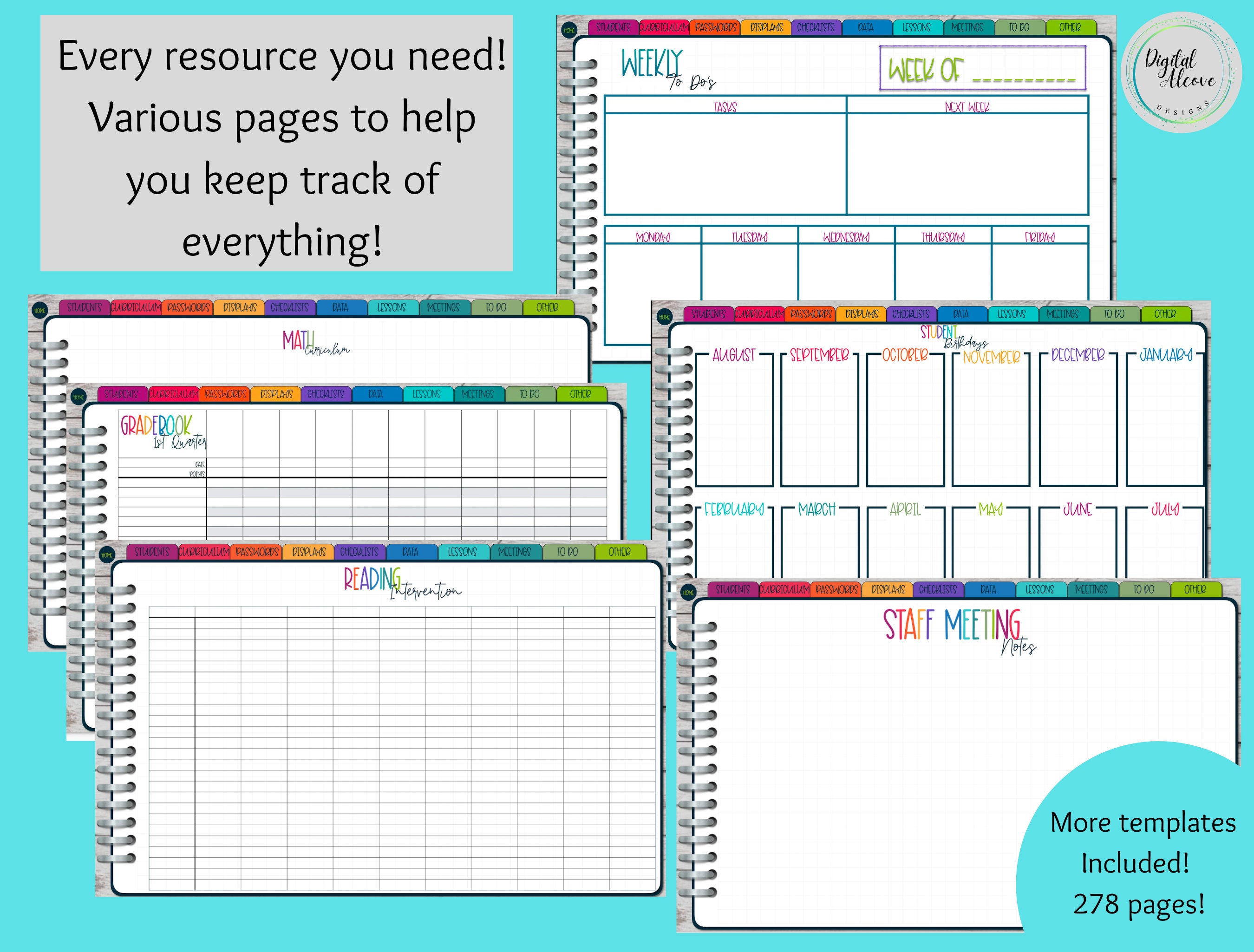 Teacher Digital Planner 20232024 Digital Planner Goodnotes Notability ...