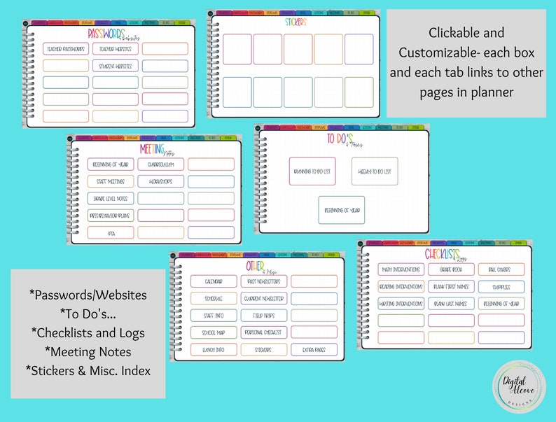 Teacher Digital Planner 20232024 Digital Planner Goodnotes Notability ...