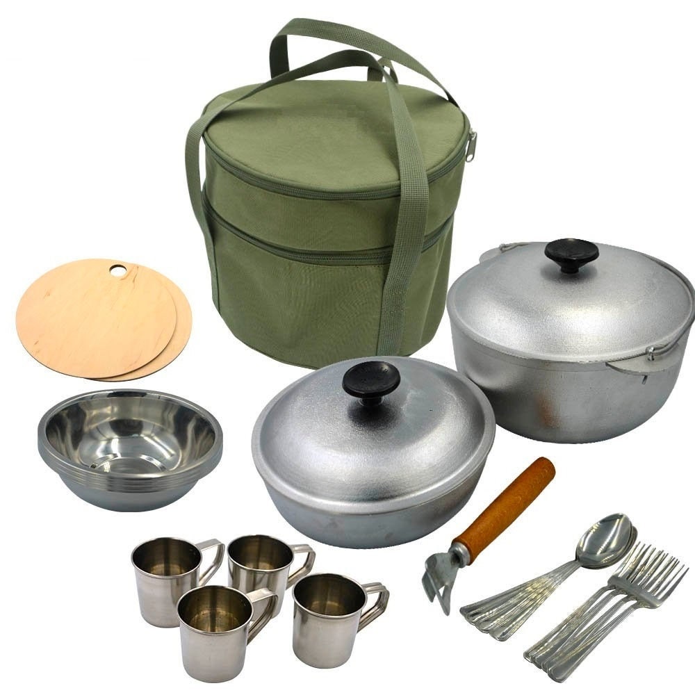 Camping Cookware Set Travel Bag Cooler Bag 4 Person Camp - Etsy