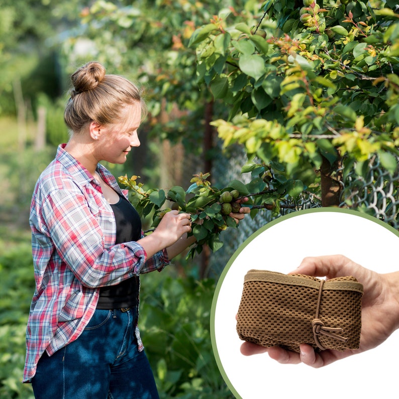 Forage Bag for Morels Picking, Fruit Mesh Farm Garden Foraging Pouch ...