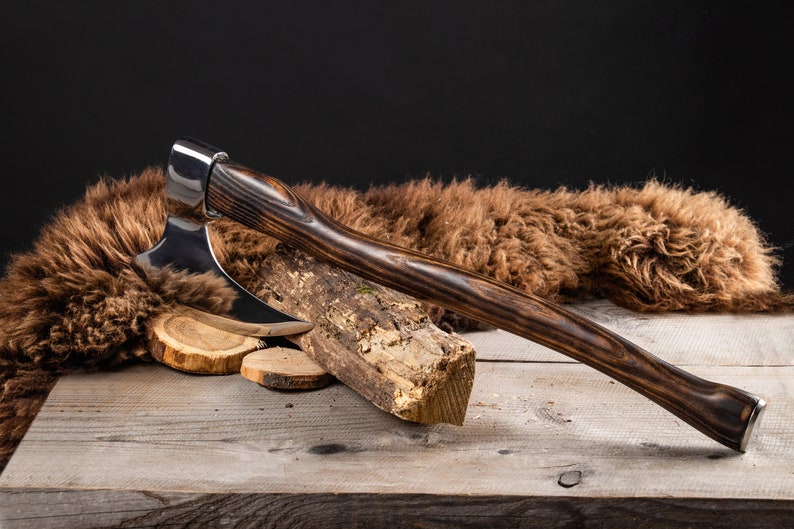 Camping Hatchet With Long Handle Nordic Axe Bushcraft - Etsy