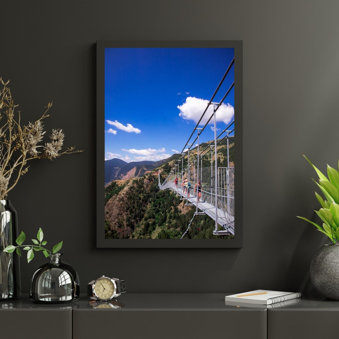 Printable Pont Tibetà Canillo Photo, Andorra Digital Art Print, Instant ...
