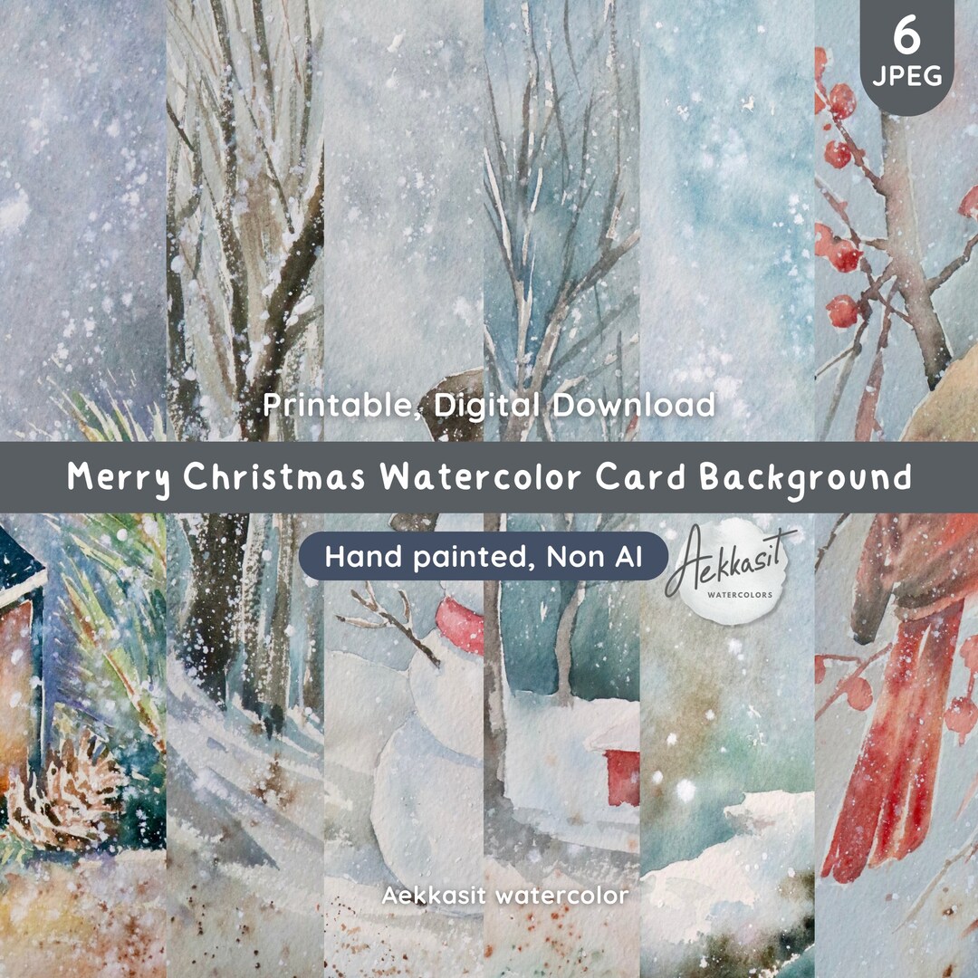 Christmas Art Work Printable | Hand Drawn Digital Christmas Designs ...