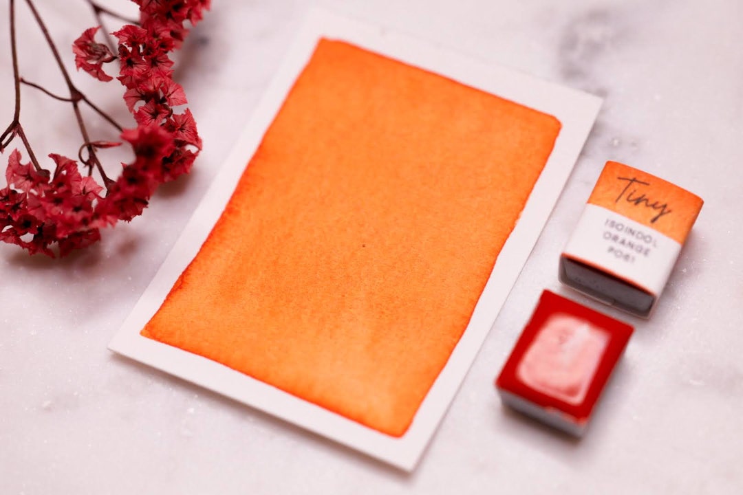 Isoindol Orange PO61 Handmade Watercolor Paint - Etsy Isoindol Orange PO61 Handmade Watercolor Paint - Etsy