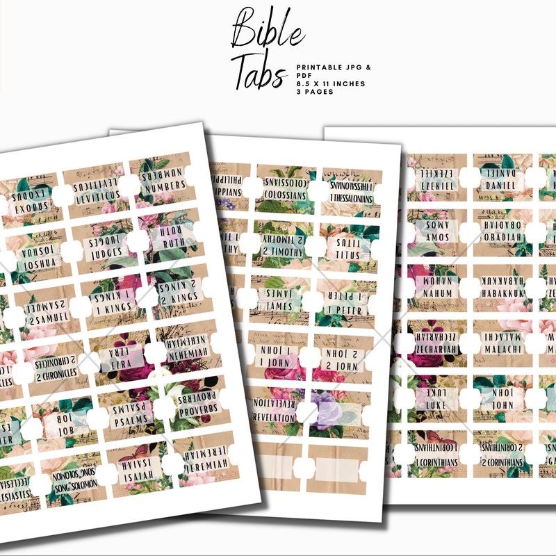 Bible Tabs - Etsy