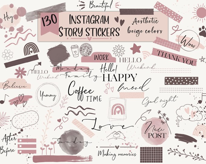 Instagram Story Stickers HOME CLIP ART, Instagram Stickers, Planner ...