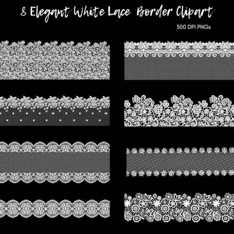 Lace Clip Art - Etsy