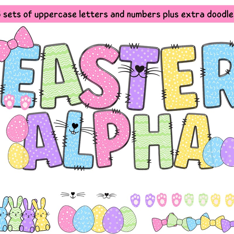 Easter Alphabet - Etsy