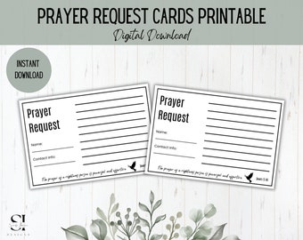 Prayer Praise Card - Printable Praise Cards - Instant Download Digital ...