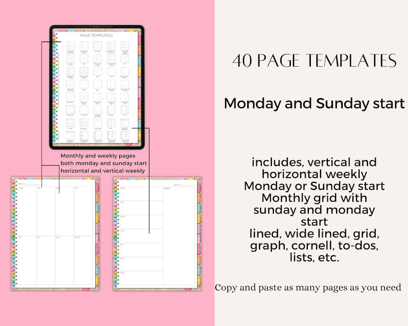 Digital Notebook 10 Tabs, Notebook for Students, Hyperlinked Student ...