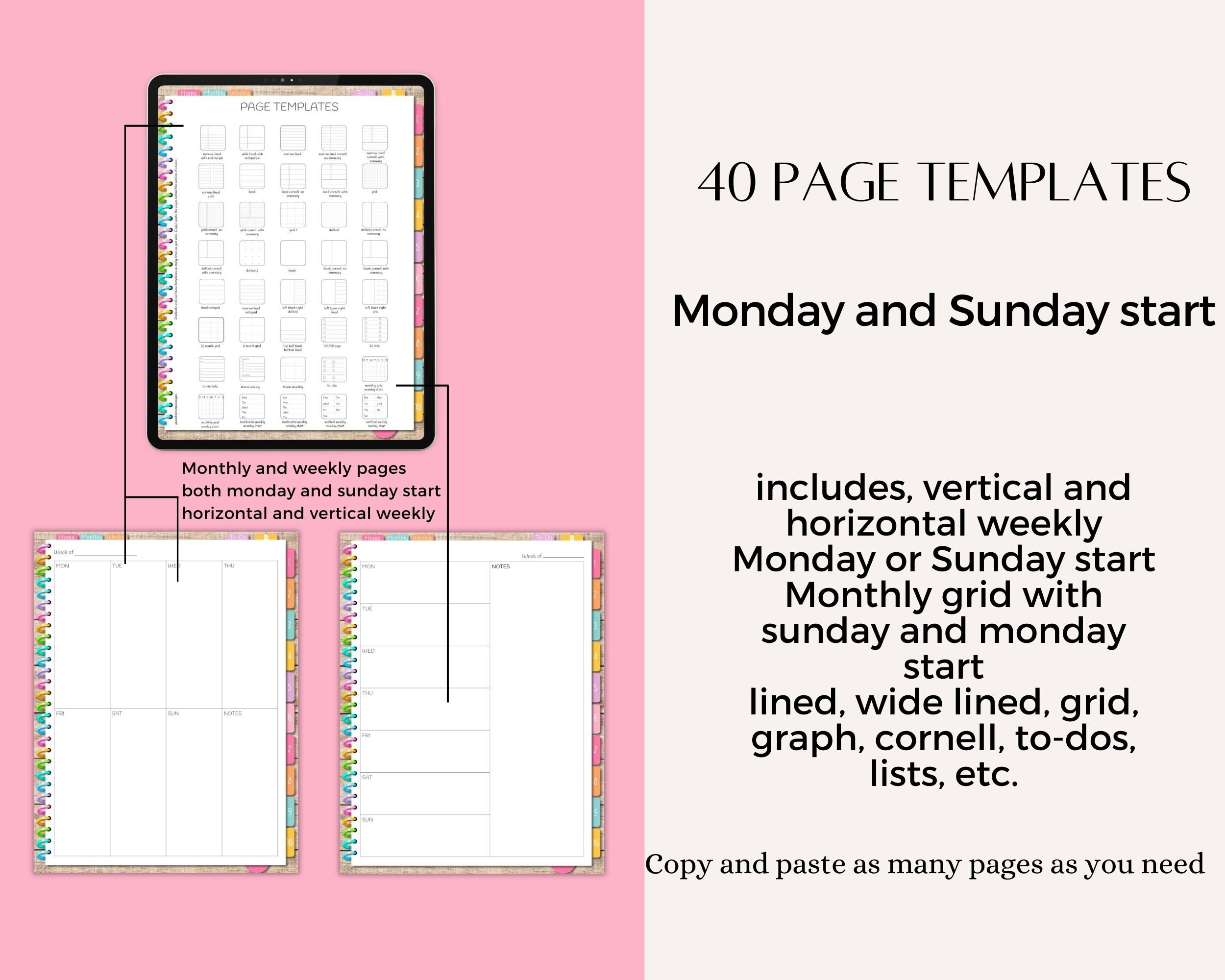 Digital Notebook 10 Tabs, Notebook for Students, Hyperlinked Student ...